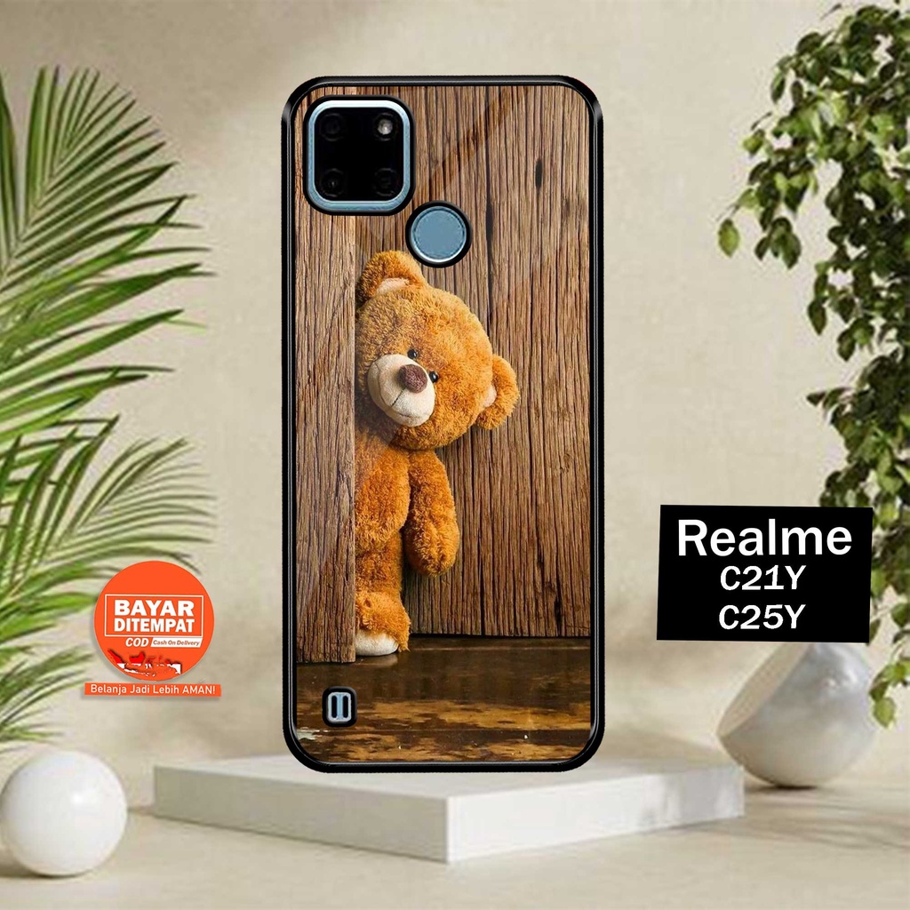 Jual SRC Case Hardcase Realme C21y dan C25y Motif Boneka Bear Glossy 2D ...