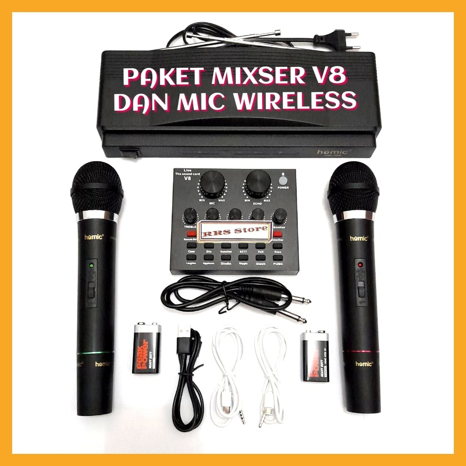 Jual RRS STORE PAKET ALAT KAROKE RECODING MURAH SONKAT SOUNCAD MIXSER ...