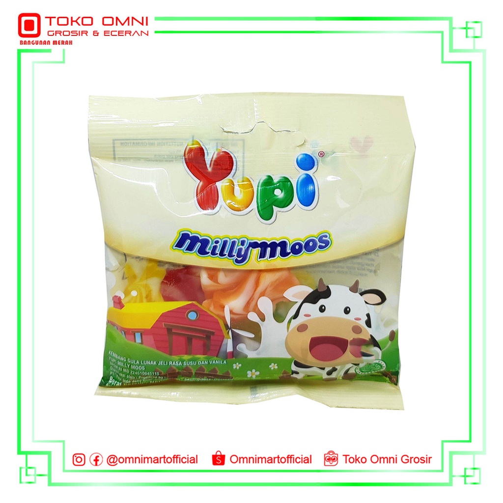 Jual YUPI MILLY MOOS MINI 45g | Shopee Indonesia