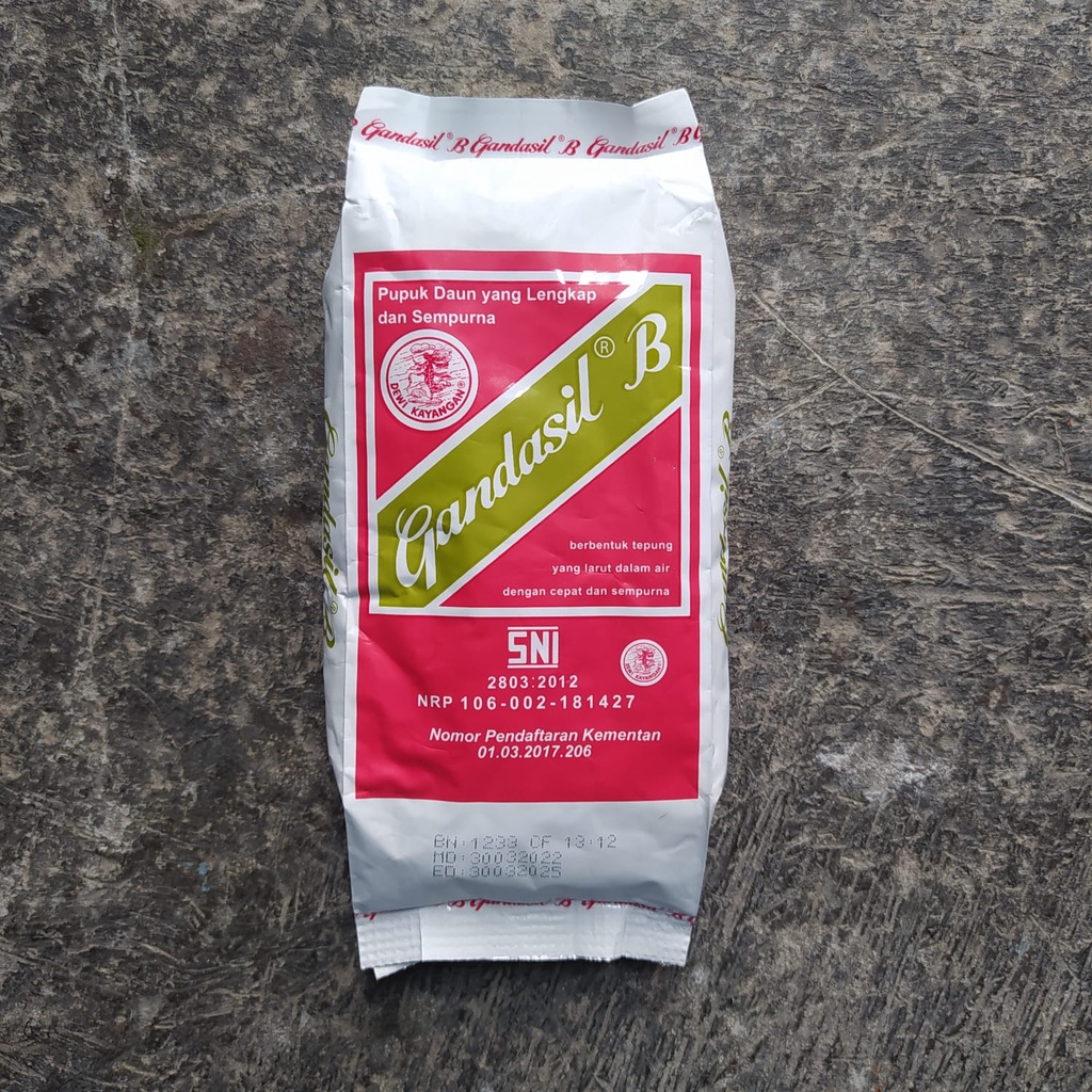 Jual Pupuk Buah GANDASIL B 500 GRAM Kemasan Original Asli | Shopee ...