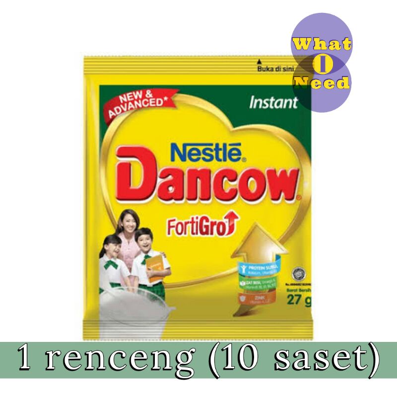 Jual Dancow Fortigo Instant Sachet renceng (27 gr x 10 saset) | Shopee ...