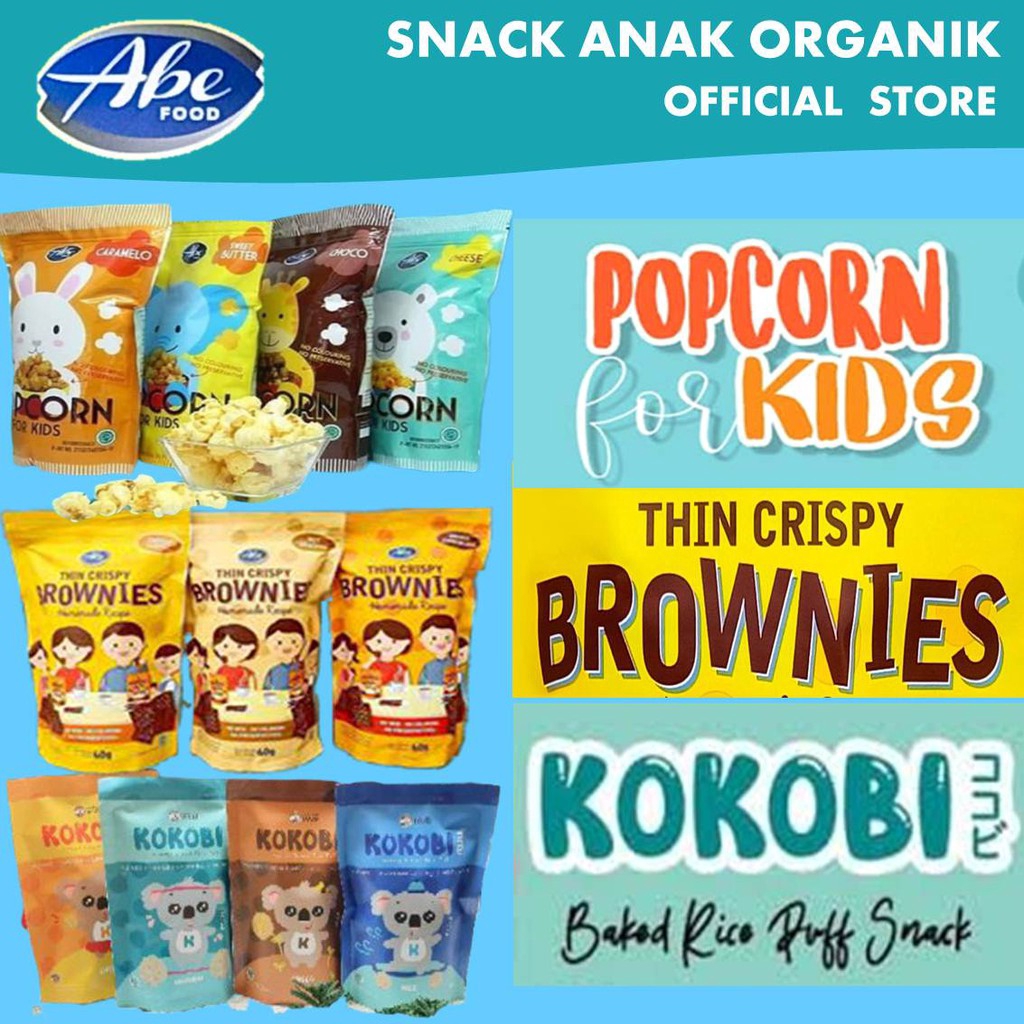 Jual Abe Food Tempy Crispy Popcorn Anak Organik - Crispy Brownies ...