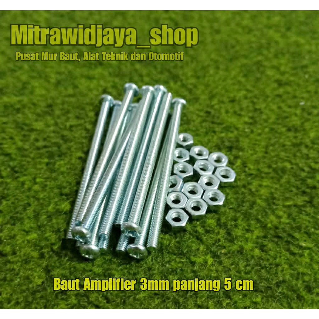Jual BAUT + MUR 3mm 1cm,1.5cm,2cm,3cm,5cm baut amplifier baut miniatur ...