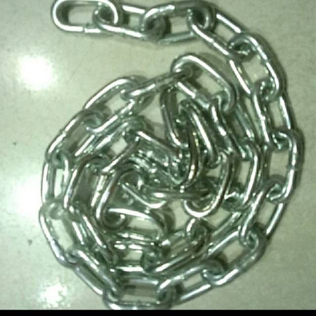 Jual Rantai besi galvanis uk 6 mm / permeter | Shopee Indonesia