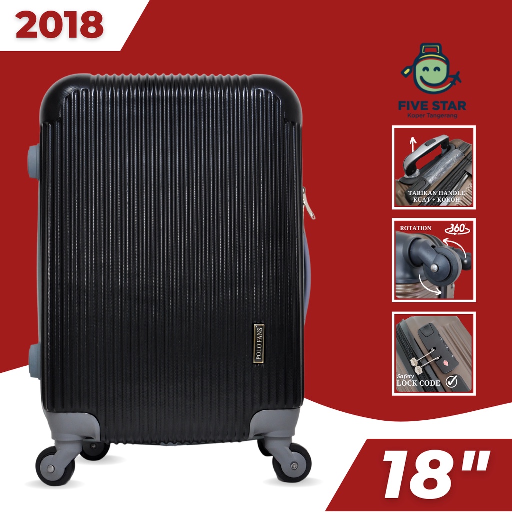 Jual Koper Kabin 18 Inch Murah Koper Polo Tipe 2018 Koper Kabin ...
