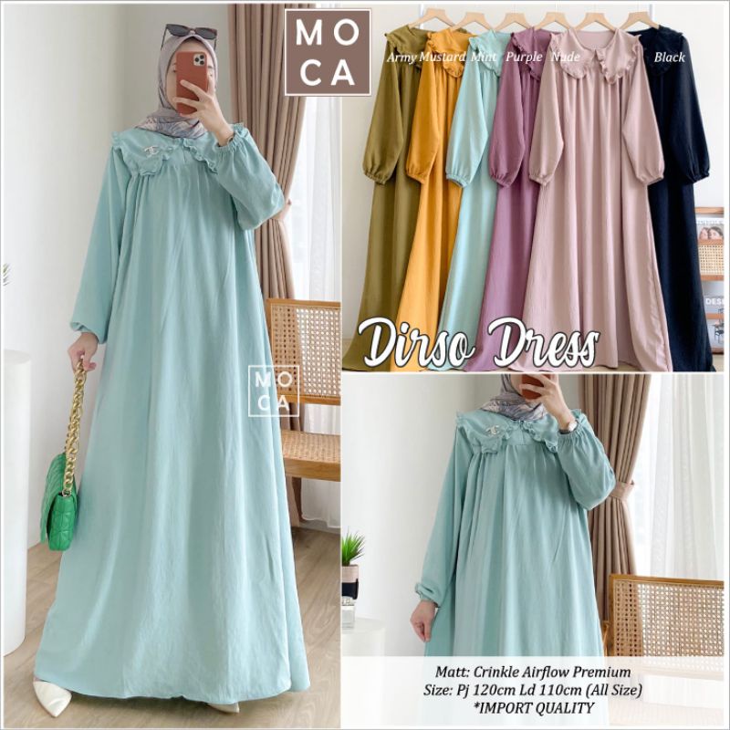 Jual Dress Polos Original By Moca Berlabel Cringkle Airflow Dirso ...