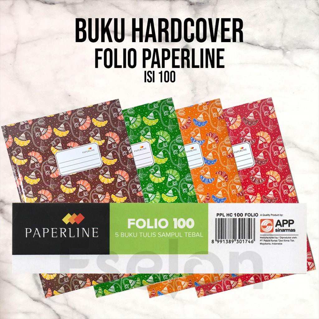Jual Buku Tulis Hardcover Folio Paperline 100lembar / Folio 100lbr ...