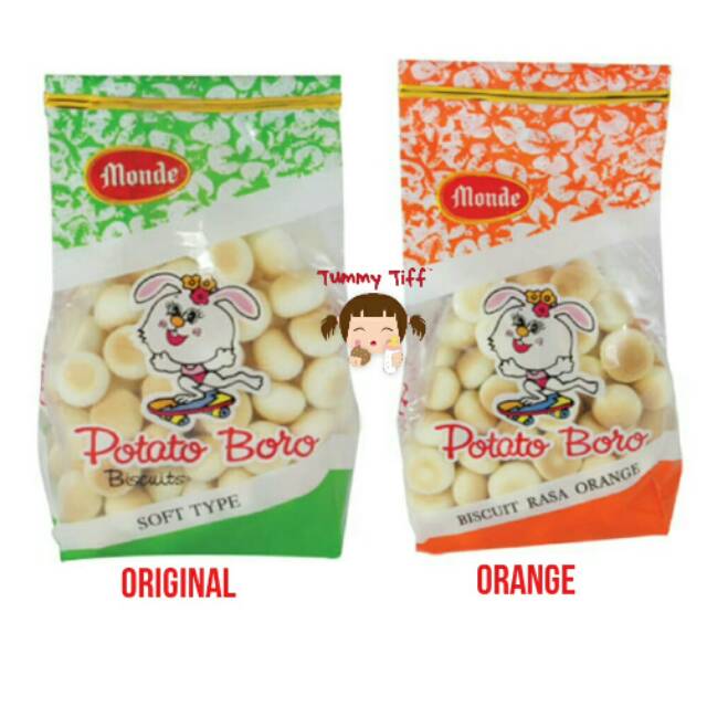 Jual Monde Potato Boro Green 110 gr / Monde Potato Boro Orange 110gr ...