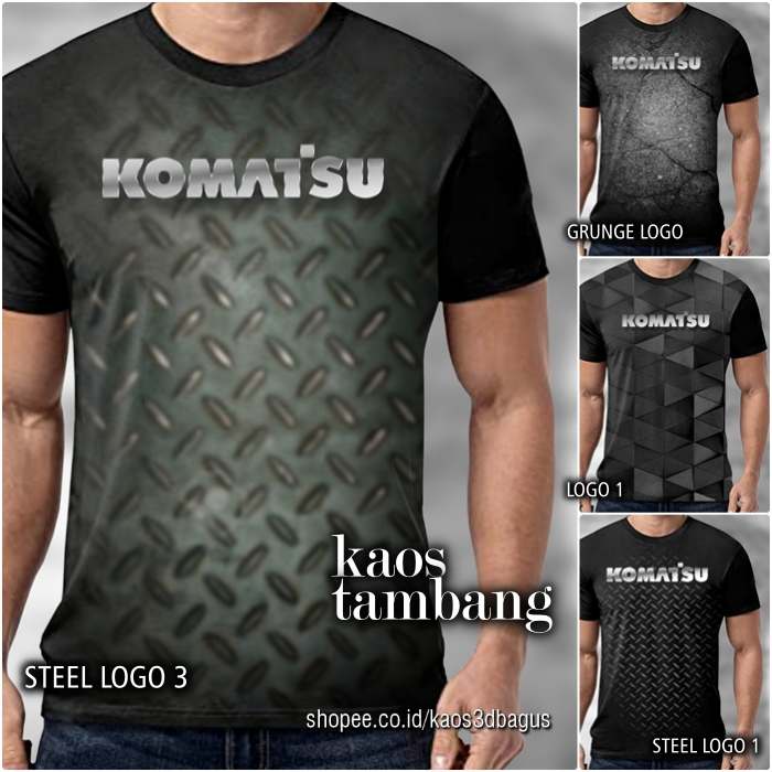 Jual KAOS KOMATSU Baju Kaos TAMBANG Alat Berat | Kaos MINING Batubara ...