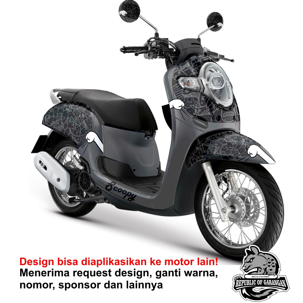 Jual Decal scoopy full body Full Blok Decal Scopy Dekal New Fi 2017 ...