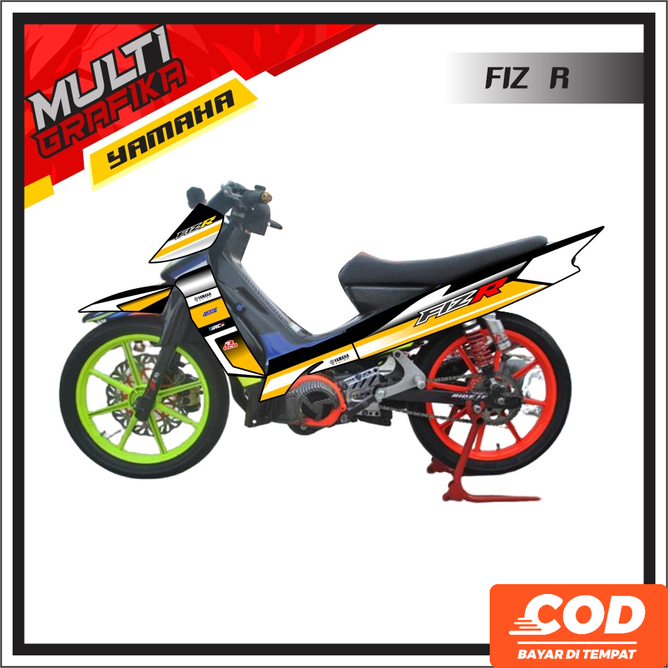 Jual Stiker Striping Dekal Motor YAMAHA FIZ R, Decal Custom Premium ...