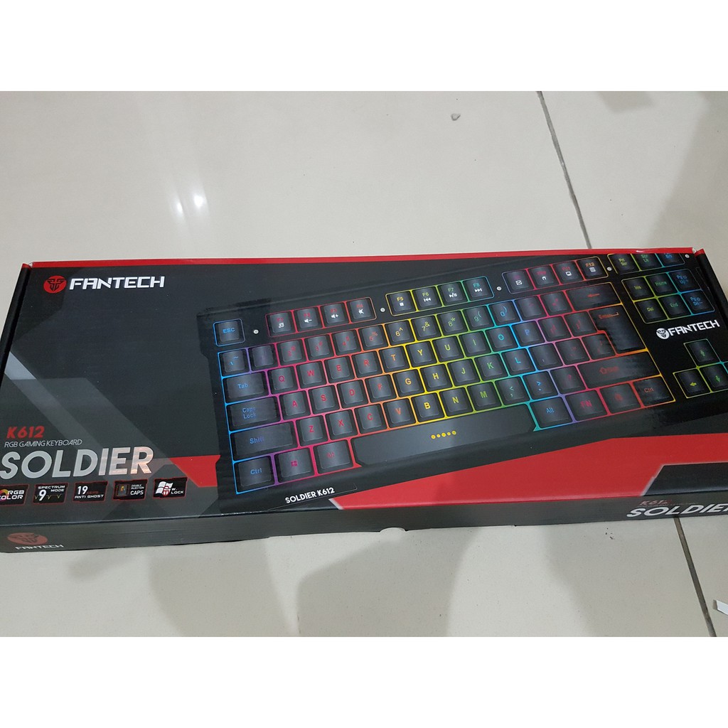 Jual Fantech K612 Soldier RGB Metal Gaming Keyboard | Shopee Indonesia