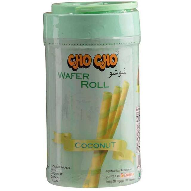 Jual CHOCHO WAFER ROLL STICK COCONUT MINI 260 GRAM | Shopee Indonesia