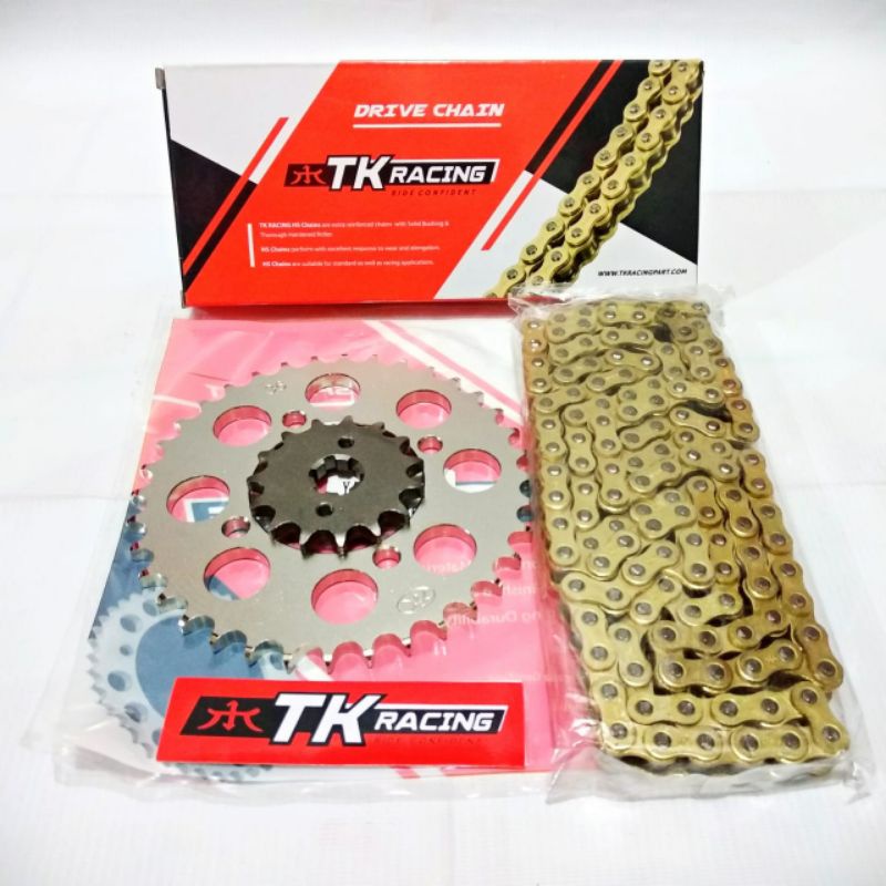 Jual Gear Set TK Racing RX King / Jupiter Z / MX / Vega + Rantai TK 428 ...