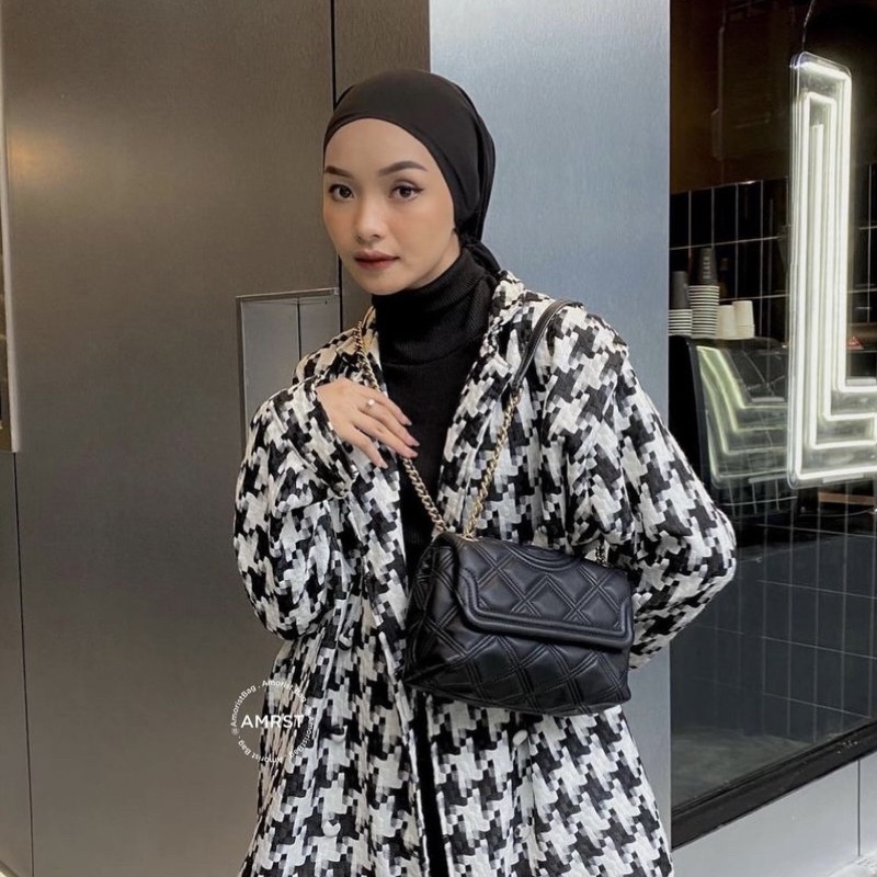 Jual TB Fleming SMALL Soft Contrast-Stitch Convertible Shoulder Bag ...