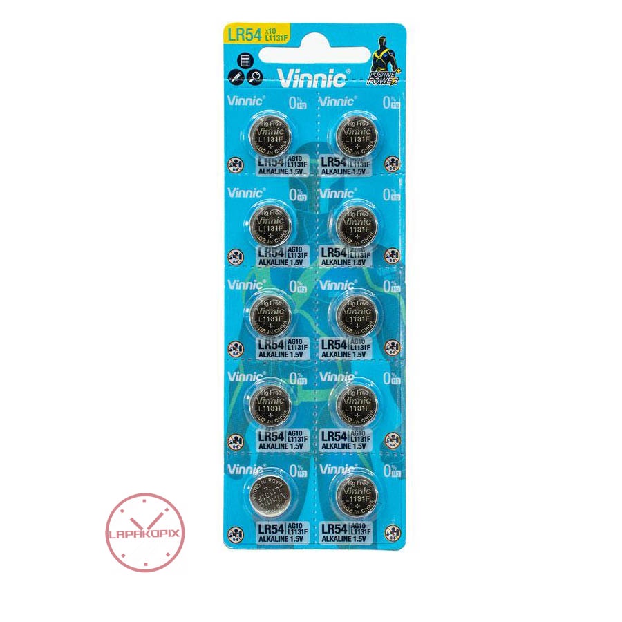 Jual 1 Butir Baterai L1131F Batre Vinnic LR54 AG10 Original Batu ...