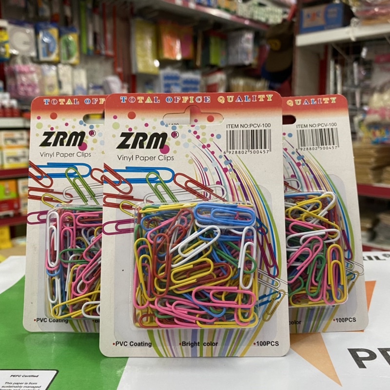 Jual ZRM / Vinyl Paper Clips Warna / PVC ZRM PCV-100 (Harga per pack ...
