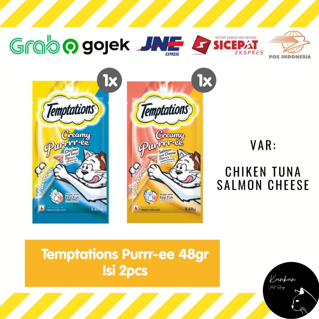 Jual TEMPTATIONS CREAMY 48GR ALL VARIANT (SNACK) | Shopee Indonesia