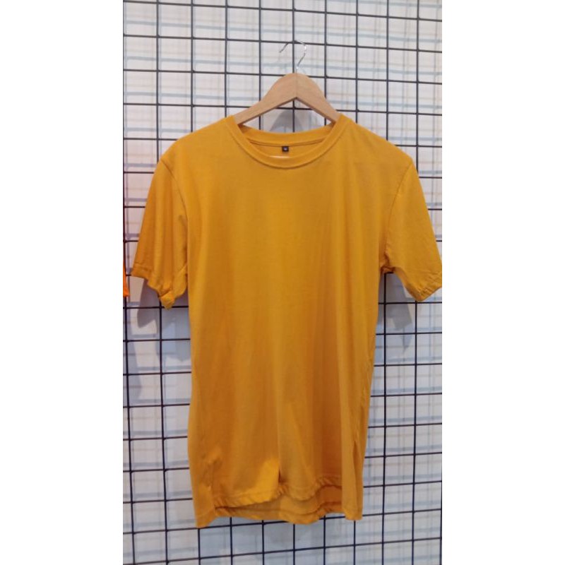Jual kaos polos warna mustard all size | Shopee Indonesia