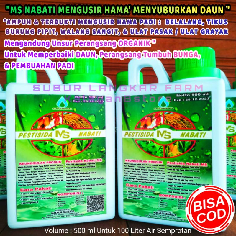 Jual PESTISIDA PENGUSIR HAMA PIPIT / WERANG / SEMUT / KUTU PUTIH DLL ...
