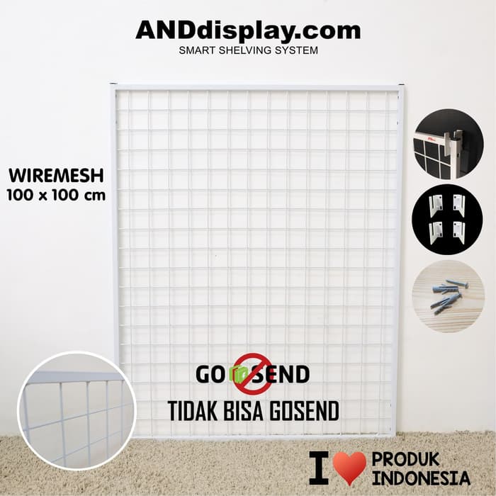 Jual Mars_Venus - Wire Mesh 100X100Cm + H5 Wall Rak Mundo - Ram Bingkai ...