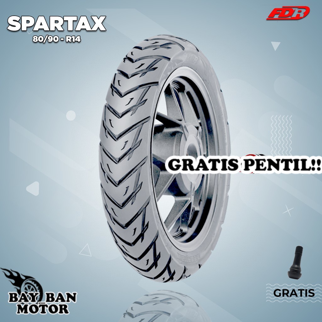 Jual Ban Motor Matic // FDR SPARTAX 80/90 Ring 14 Tubeless ban motor ...