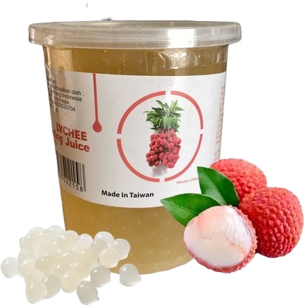 Jual Lychee Coating Juice 1kg Jeli Popping Boba Agar Rasa Leci | Shopee ...