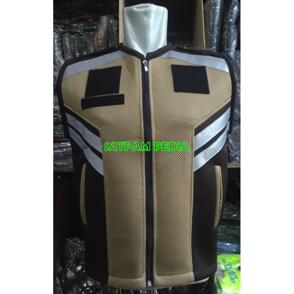 Jual Rompi Touring Double Mesh Coklat - Rompi Motor Touring | Shopee ...
