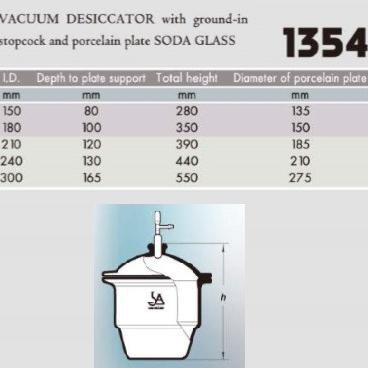 Jual DESICCATOR VACUUM 21 CM, DESICATOR VACUUM DESIKATOR VACUM GLASS ...