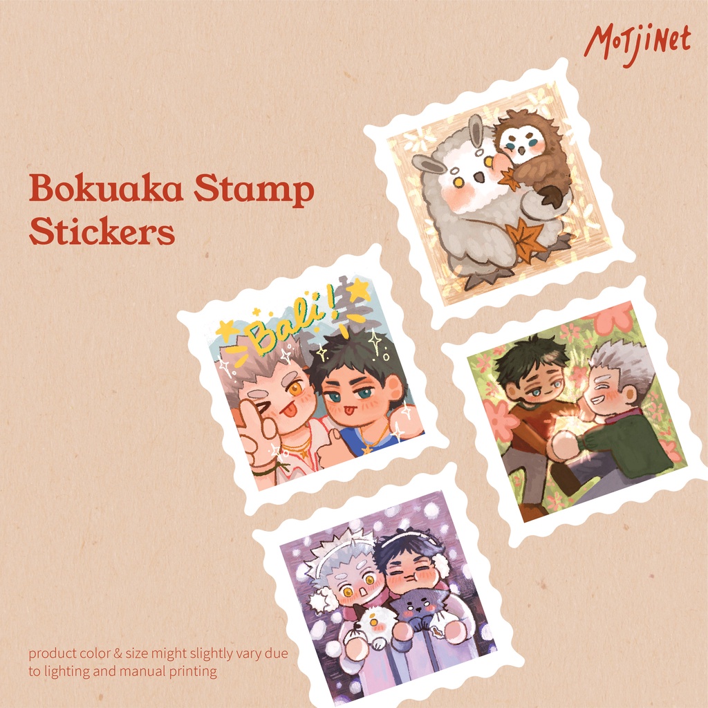 Jual Bokuto & Akaashi 4 Seasons Stamp Stickers - Haikyuu | Shopee Indonesia