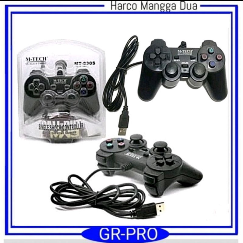 Jual Gamepad PC laptop smartphone plug and play joystick single hitam M ...