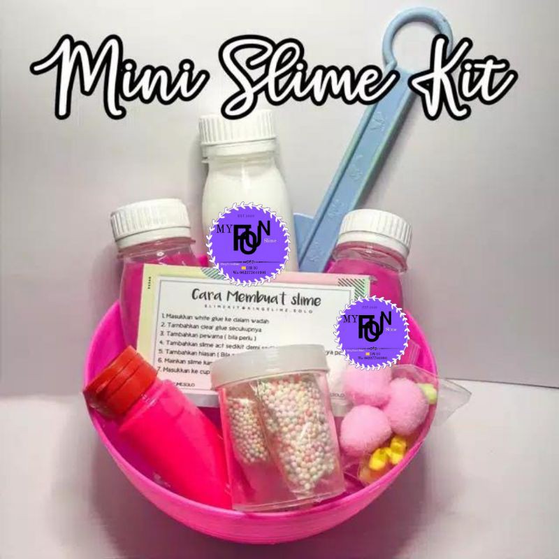 Jual slime kit mini / slime kit / slime kit murah | Shopee Indonesia