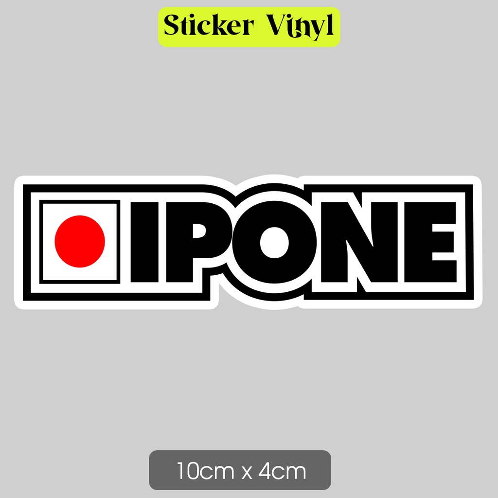 Jual Stiker Ipone Oil Logo Sticker Racing Vinyl Satuan Anti Air ...