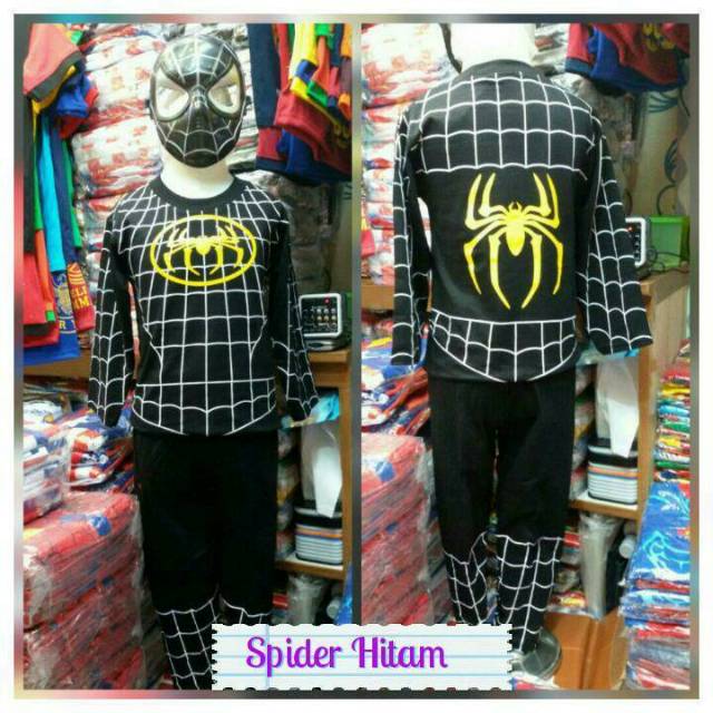 Jual Kostum Spiderman Hitam kid | Shopee Indonesia