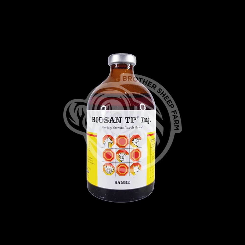 Jual BIOSAN TP Inj 100ml ATP Stamina & Daya Tahan Tubuh Domba Sapi Kuda ...