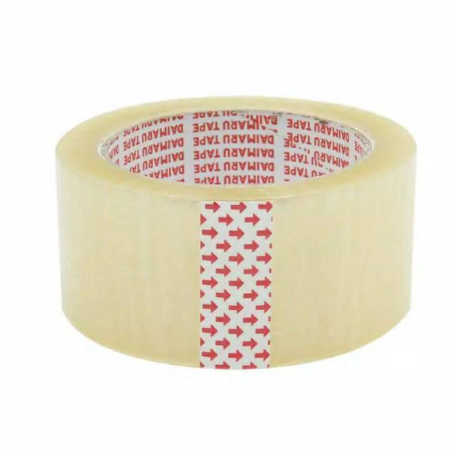 Jual Lakban Daimaru 2 Inch Bening Coklat 48 mm x 90 Yard OPP Isolasi Tape | Shopee Indonesia