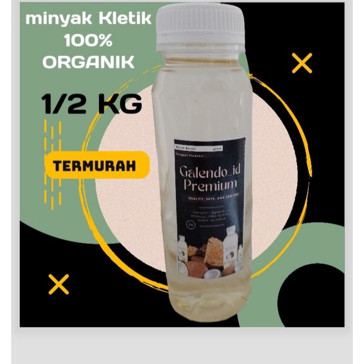 Jual MINYAK KLETIK SETENGAH KILOGRAM MINYAK KELAPA MURNI ORIGINAL ...