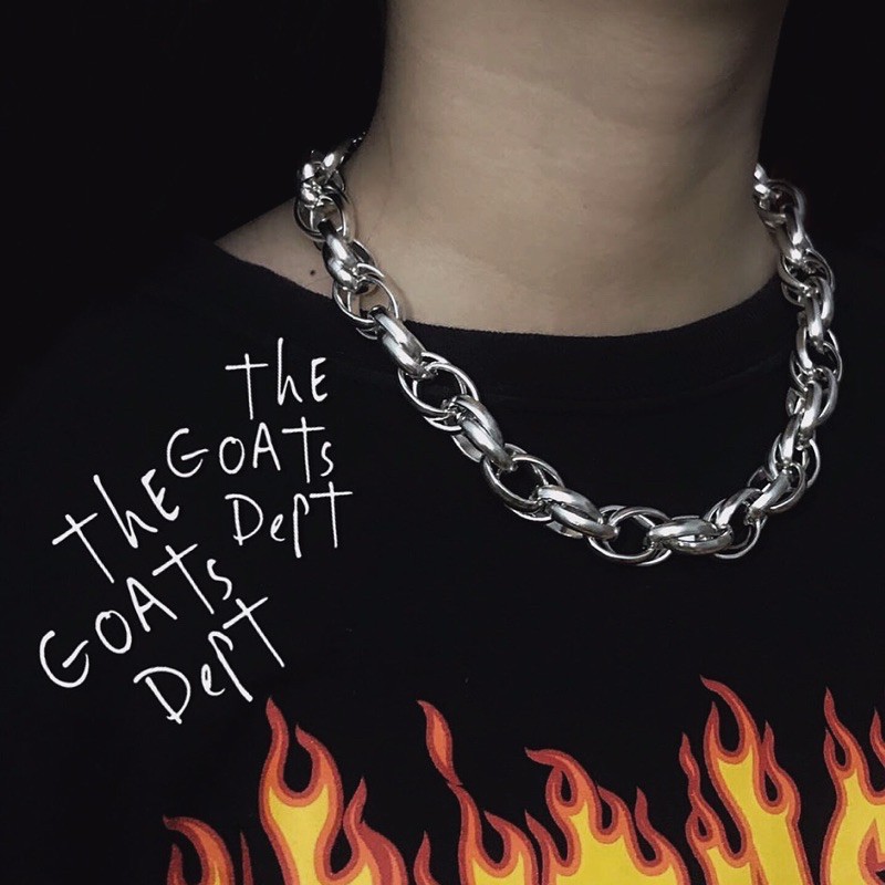Jual The Goats Dept - Bulky Silver Chain Necklace Original / tgd420 ...