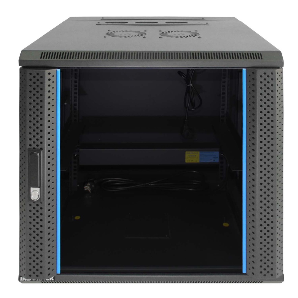 Jual Wallmount Rack INDORACK WIR6012D Double Door Rak 12U Depth 600mm ...