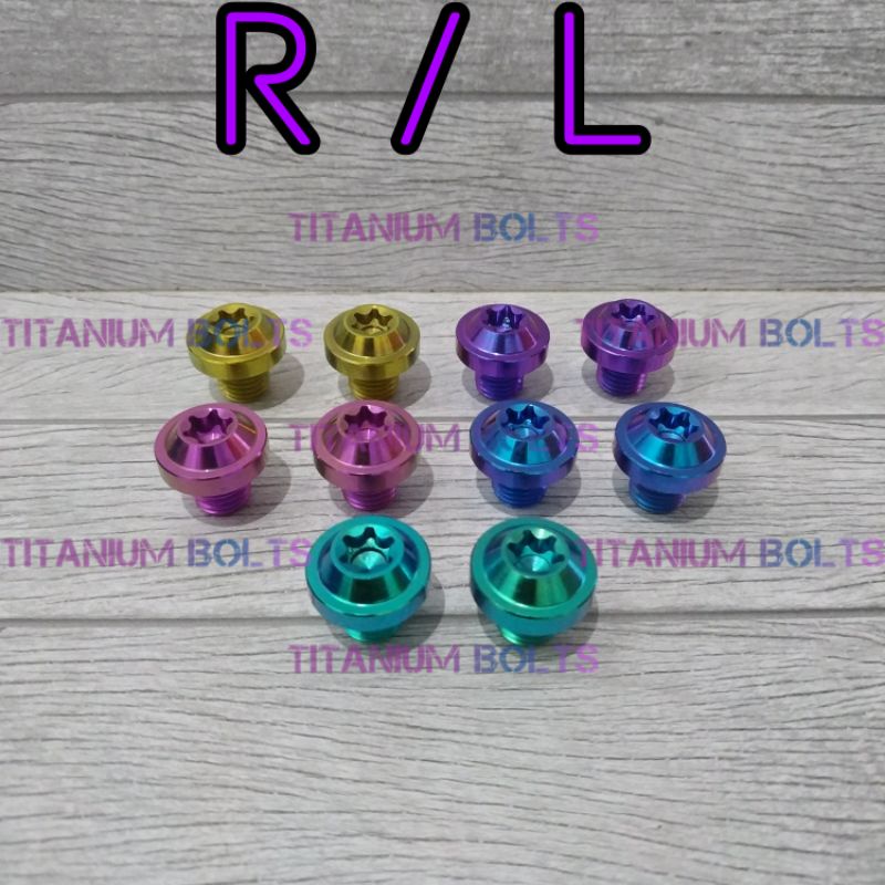 Jual Baut Titanium Bolts GR5 M10 Baut Tutup Spion Yamaha R/L Original ...