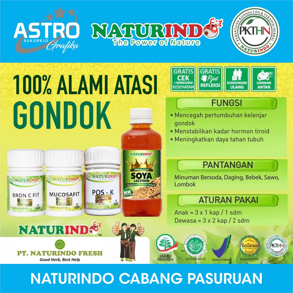 Jual PAKET Struma Toksik / Hipertiroid / Gondok - NATURINDO | Shopee ...
