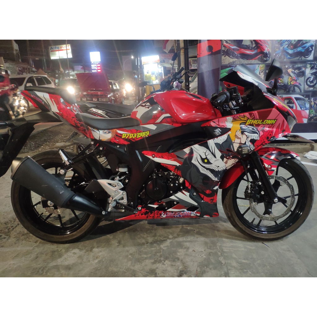 Jual Stiker Suzuki GSX Full Body Decal Suzuki GSX Red Glossy DNKZ ...