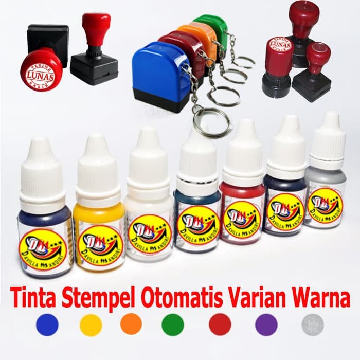 Jual TINTA STEMPEL OTOMATIS VARIAN WARNA murah saja | Shopee Indonesia