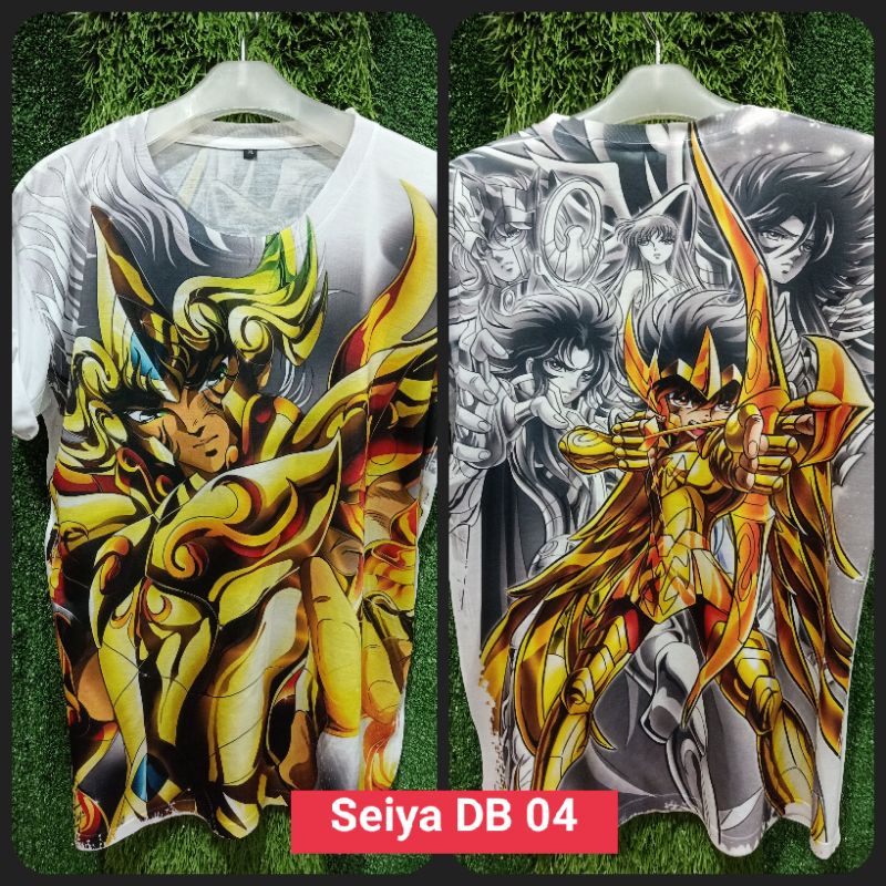 Jual KAOS SAINT SEIYA DB FULL PRINT DEPAN BELAKANG, print bolak balik, Saint Seiya series 01-06 ...