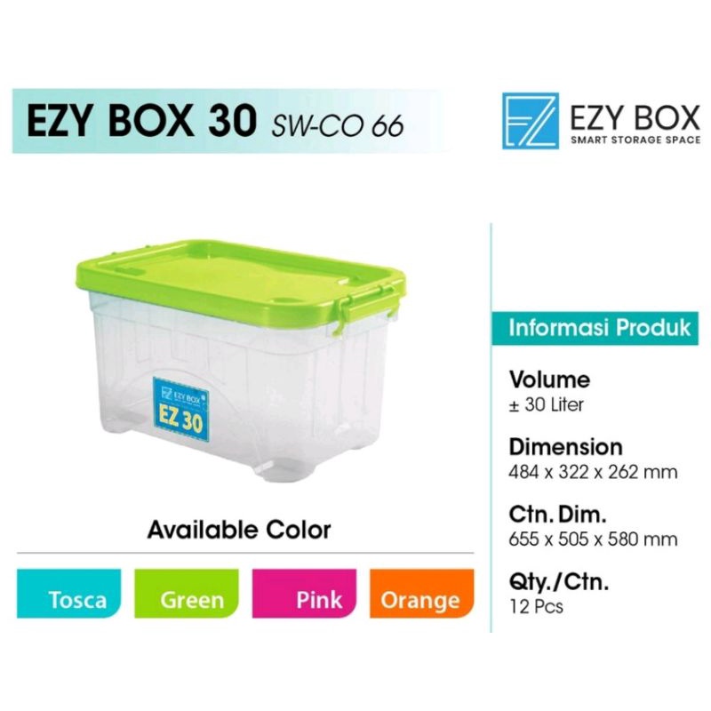 Jual Container Ezy Box 10, 15, 25, 30 Liter Kotak kontainer Plastik ...