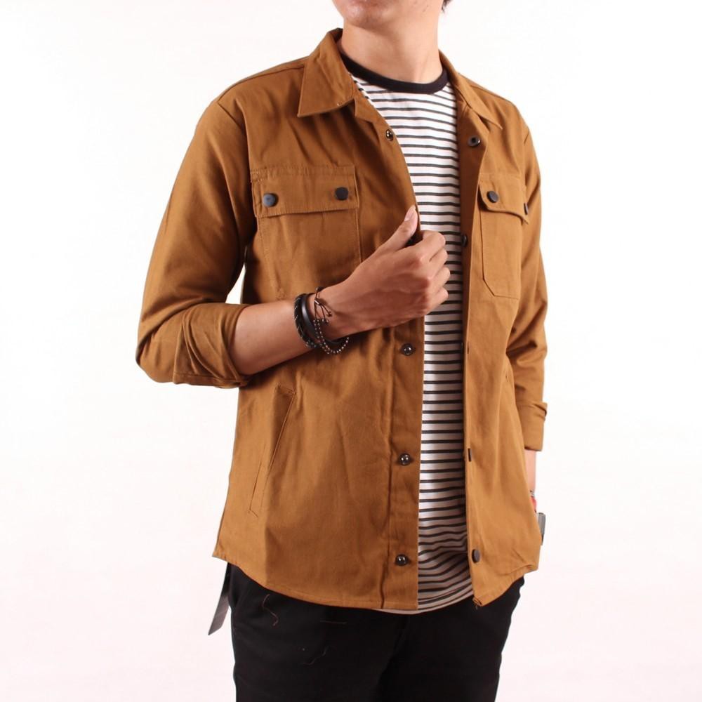 Jual Jaket Kemeja Semi Parka Trucker Size M L XL XXL | Shopee Indonesia
