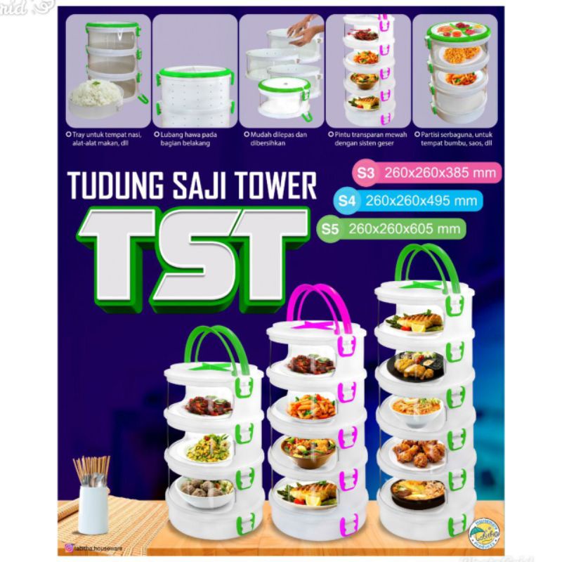 Jual TABITHA TUDUNG SAJI TOWER TST-4 | Shopee Indonesia