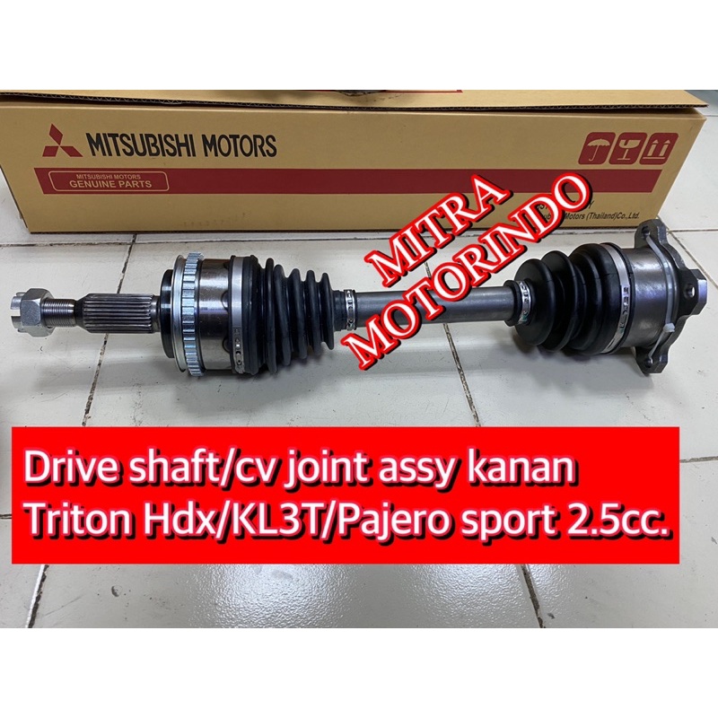 Jual Drive shaft cv joint assy Kanan mitsubishi new triton KL3T asli 3815A586 | Shopee Indonesia