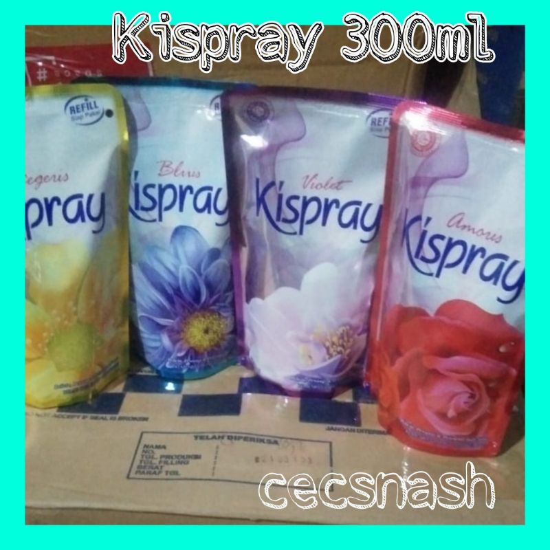 Jual kispray 280ml , kispray refil , pewangi pakaian , pelicin pakaian ...
