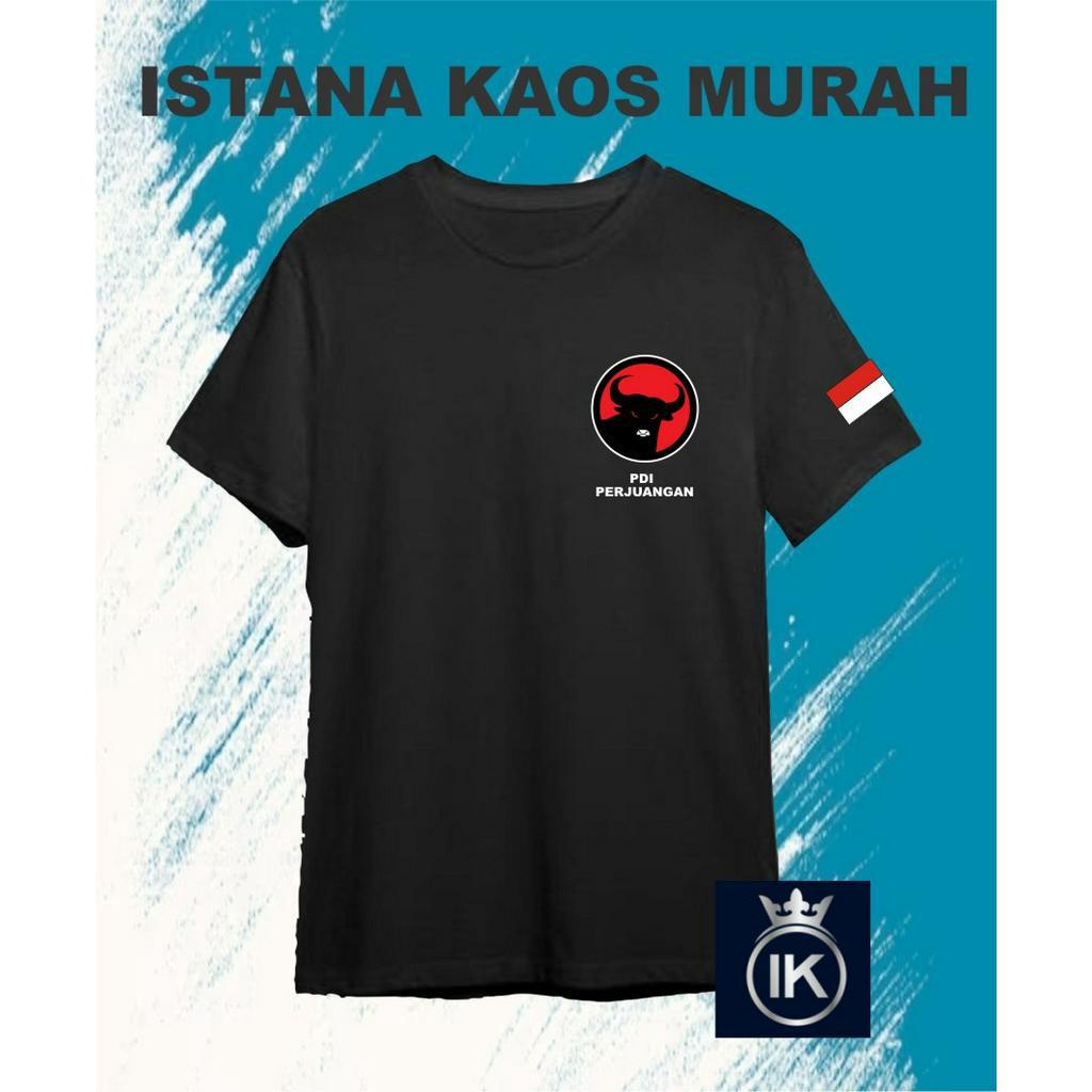 Jual KAOS COD GAMBAR LOGO BANTENG PARTAI PDI PERJUANGAN BENDERA ...